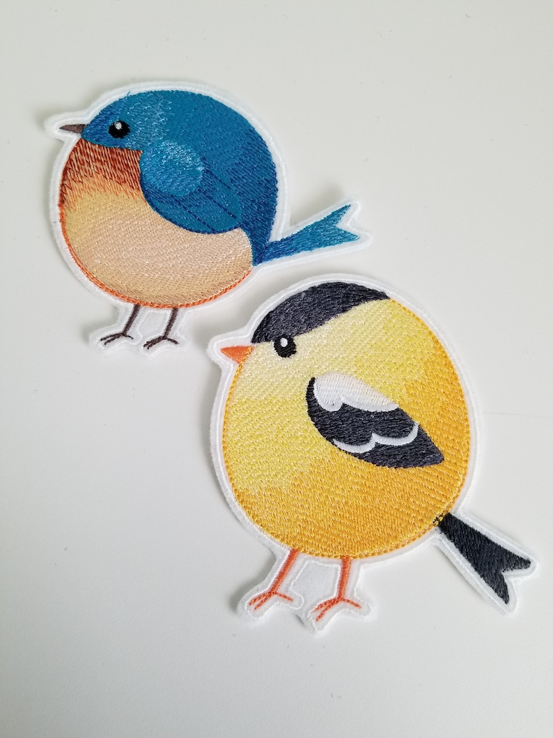 ROLY POLY BIRD Embroidered Patches bird Patches Roly Poly - Etsy
