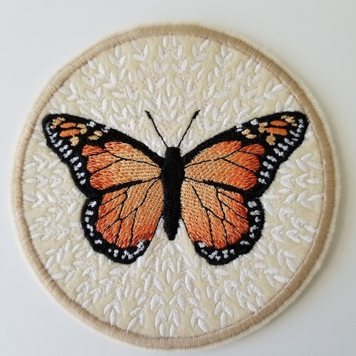 Monarch Butterfly Embroidery Patch Felt Patches Ironon Sew | Etsy