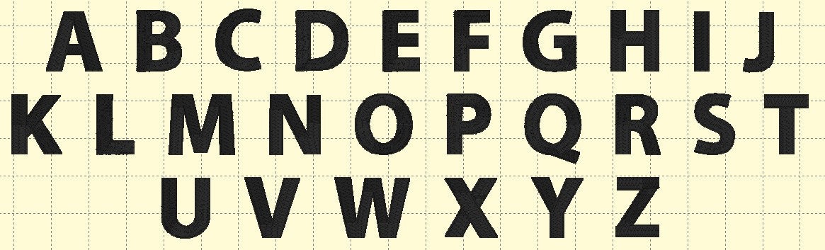 Embroidered 2 Inch Letter Block Patches Letter Patch Felt | Etsy