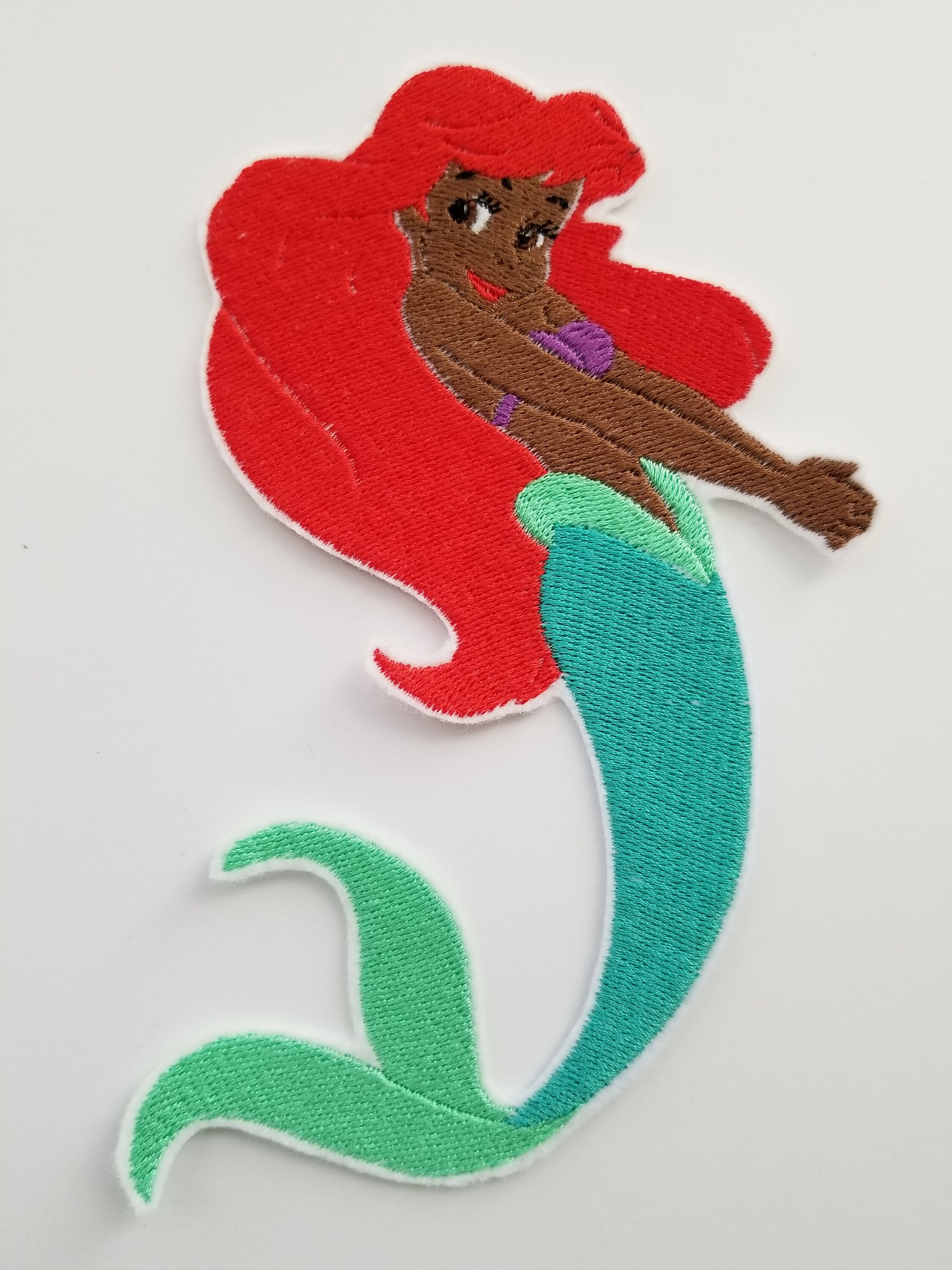 Mermaid Embroidered Patch African American Patches Fish - Etsy