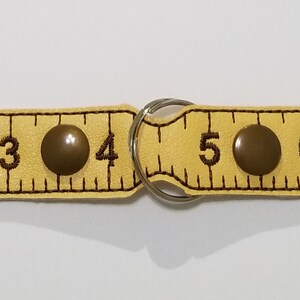 Ruler Keychain - Embroidered Ruler - Ruler Charms - Gifts for Quilters ...