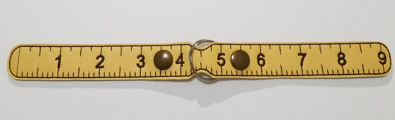 Ruler Keychain - Embroidered Ruler - Ruler Charms - Gifts for Quilters ...