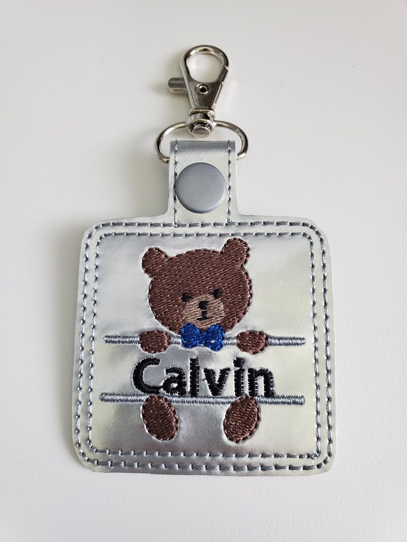 Personalized Embroidered Baby Keychain - Diaper Bag Tag- Toddler ...