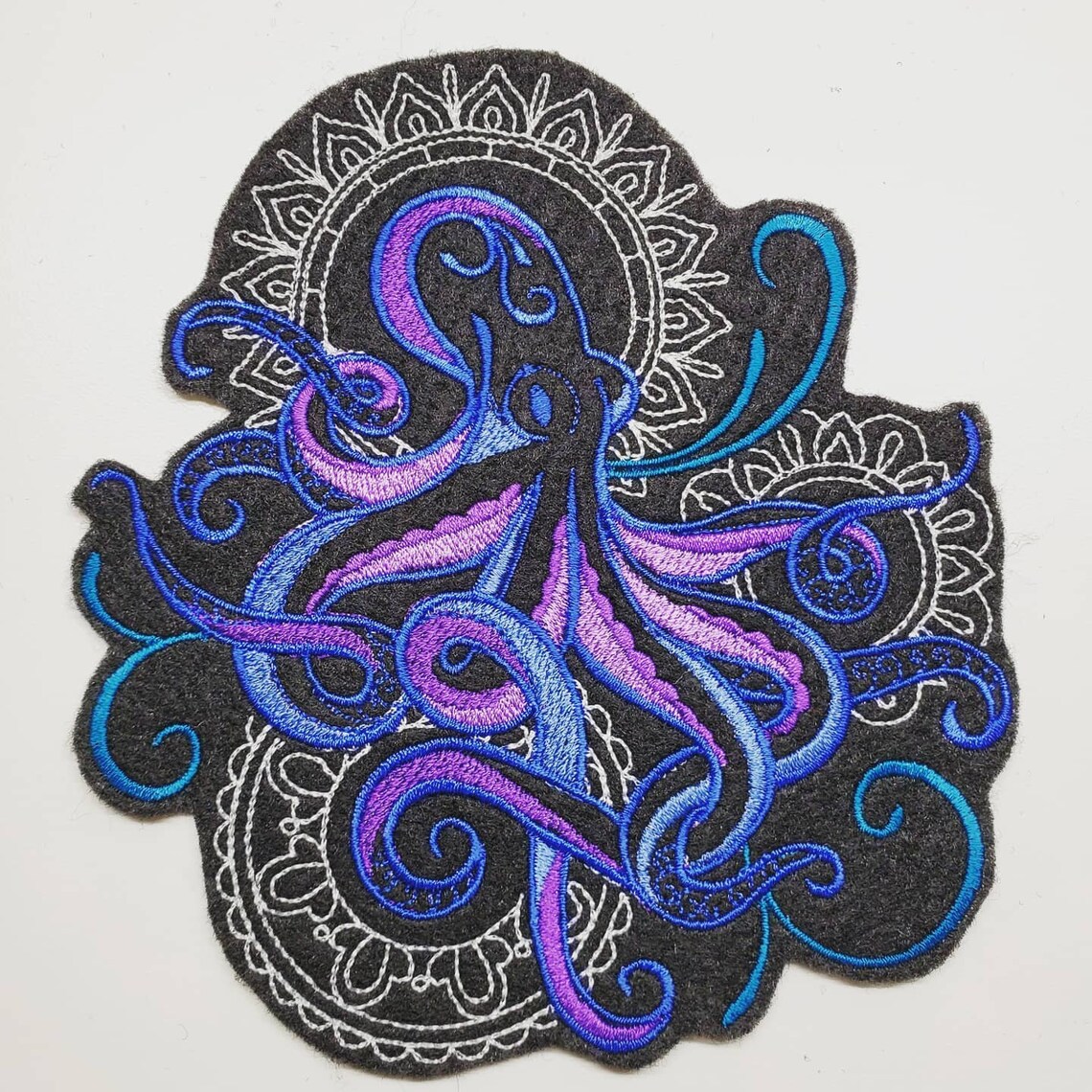 Octopus Embroidered Patch Under the Sea Patches Sea - Etsy