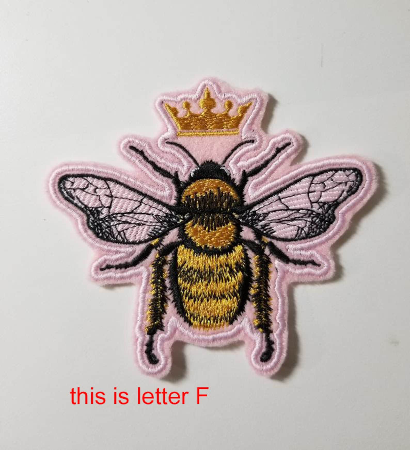 Queen Bee Embroidery Patch Felt Patches Iron-on Sew on - Etsy