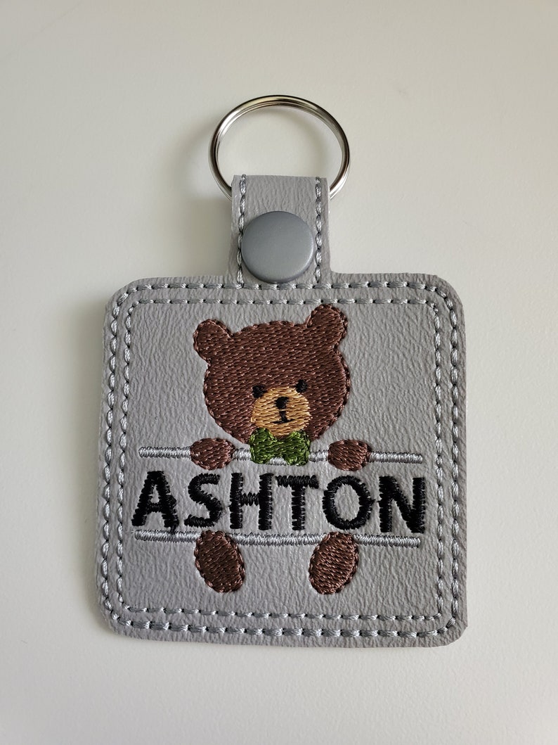 Personalized Embroidered Baby Keychain - Diaper Bag Tag- Toddler ...
