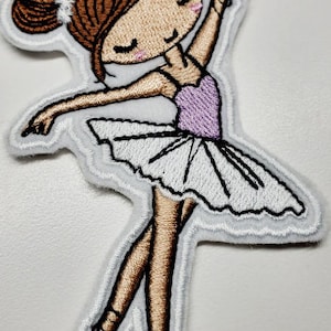 Personalized Ballerina Embroidered Patch: Dance Bag Applique - Etsy