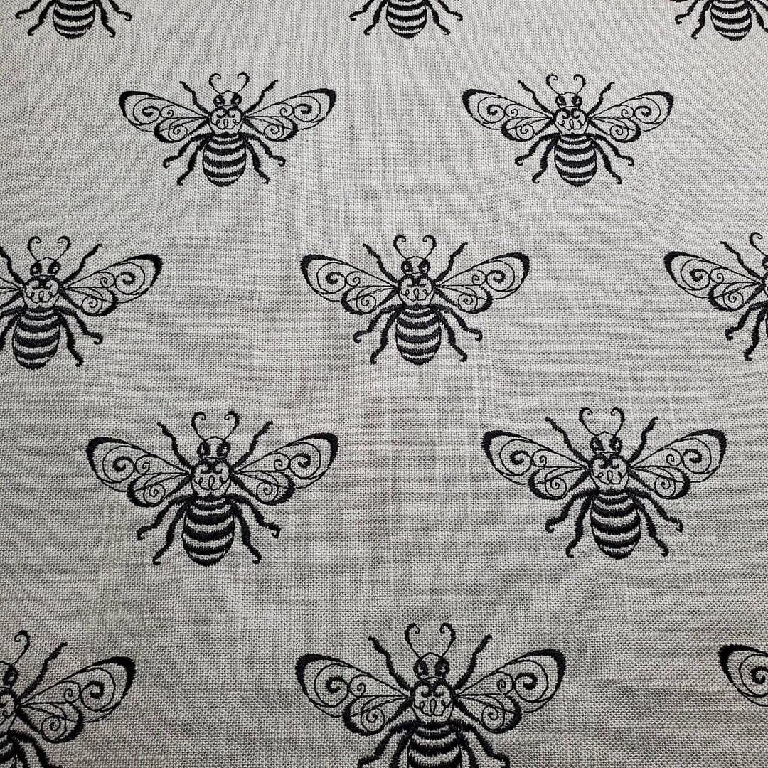Honey Bee Embroidery Panel Quilting Panels Quilt Blocks Embroidered Bee ...
