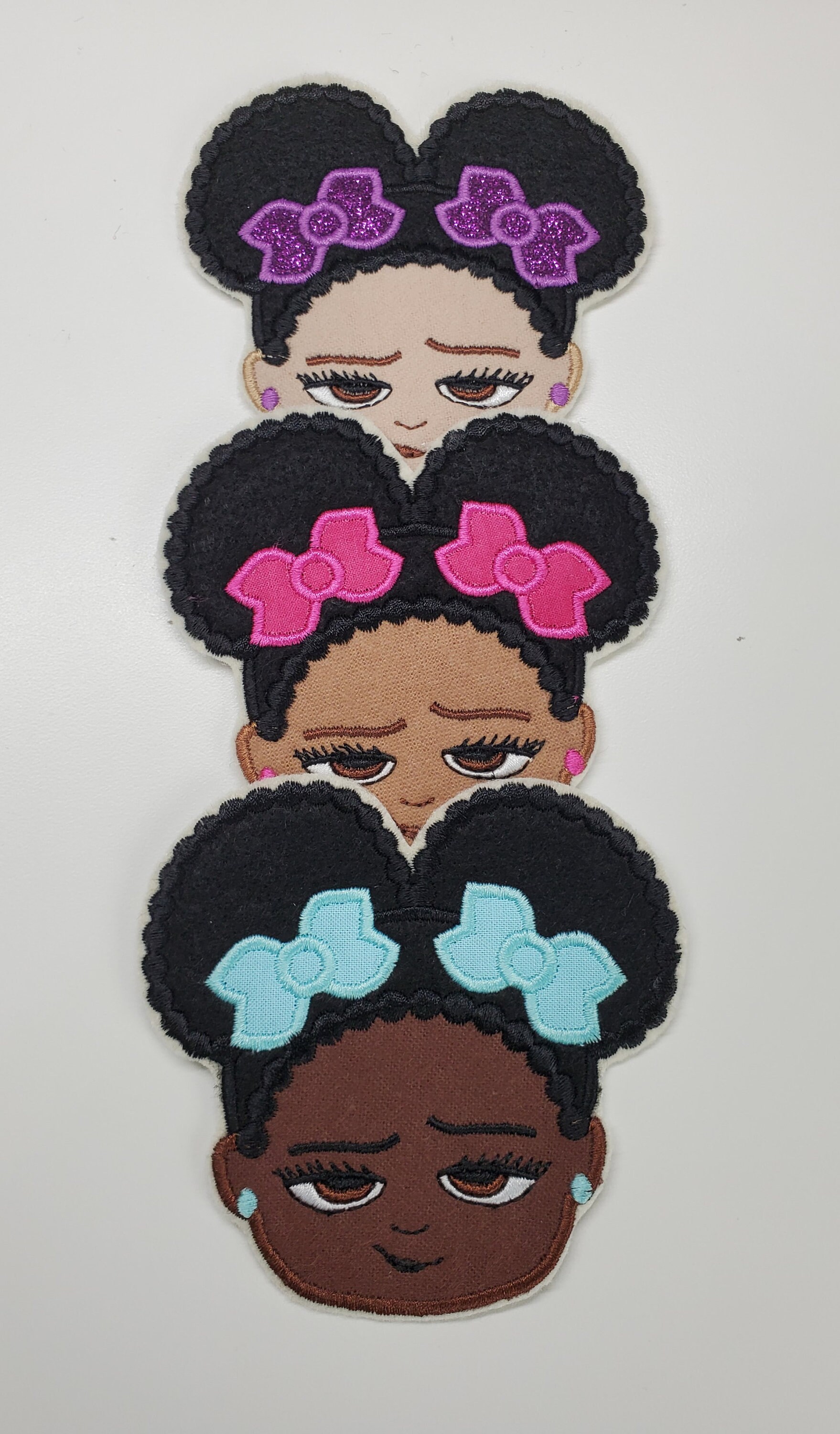 Afro Puffs Embroidered Embroidered Patch Little Girl Patch - Etsy