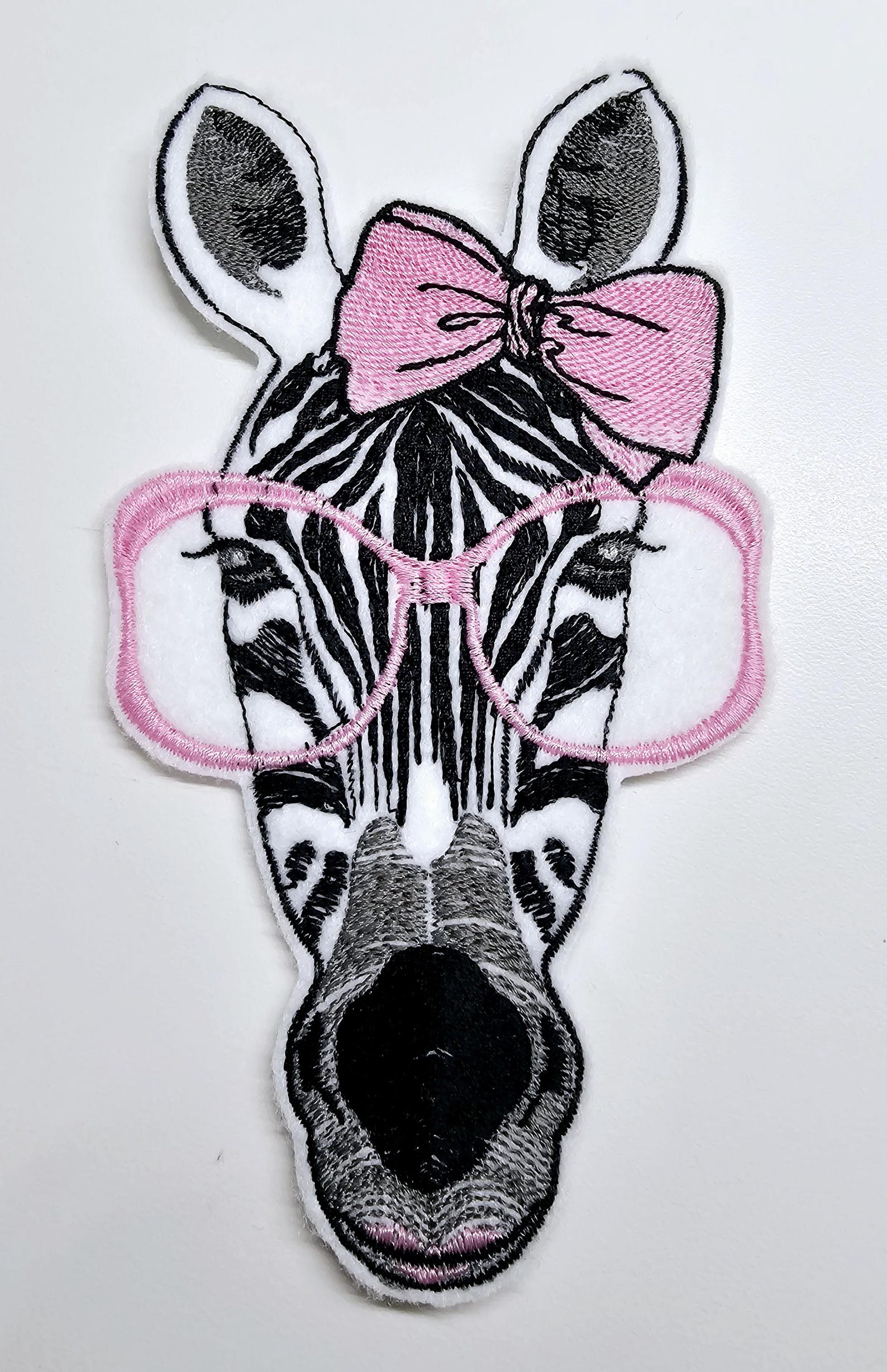 Custom Zebra Specs Embroidered Patch - Zebra Patches - Zebra Embroidery ...