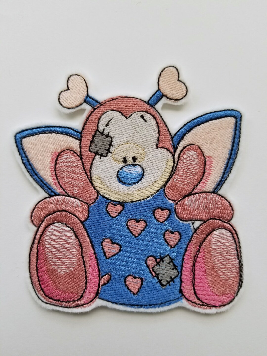 Patchy Bug Embroidered Patch - Animal Patches - Bug Embroidery Designs ...