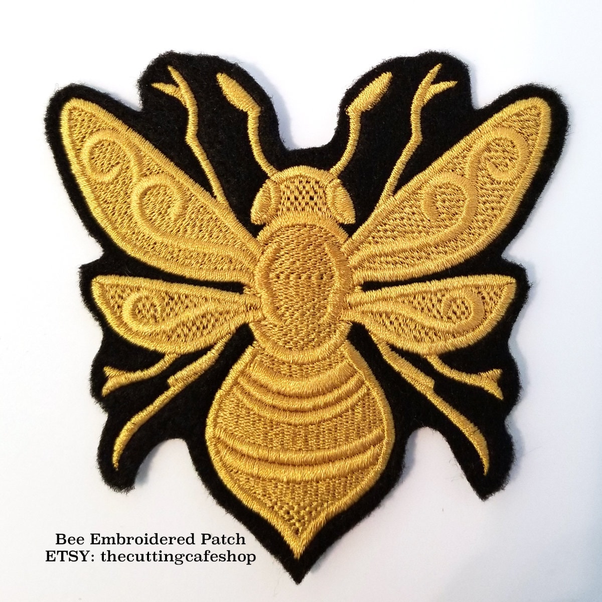 Bee Embroidered Patch Bee Quilt Panel Bee Embroidery - Etsy