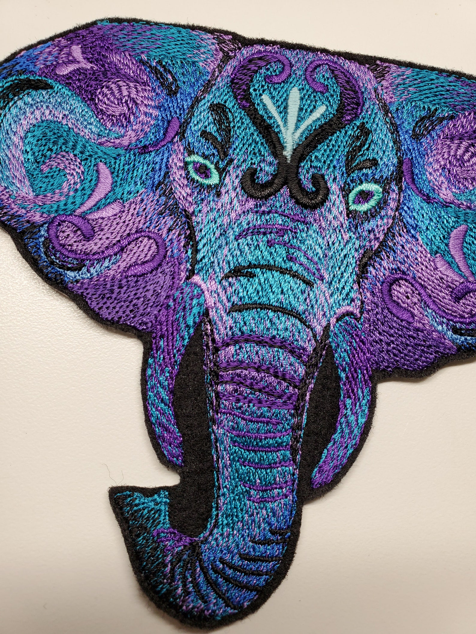 Colorful Elephant Embroidered Patch elephant patches | Etsy