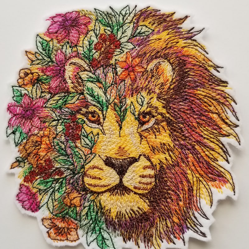 Lion Patch - Etsy