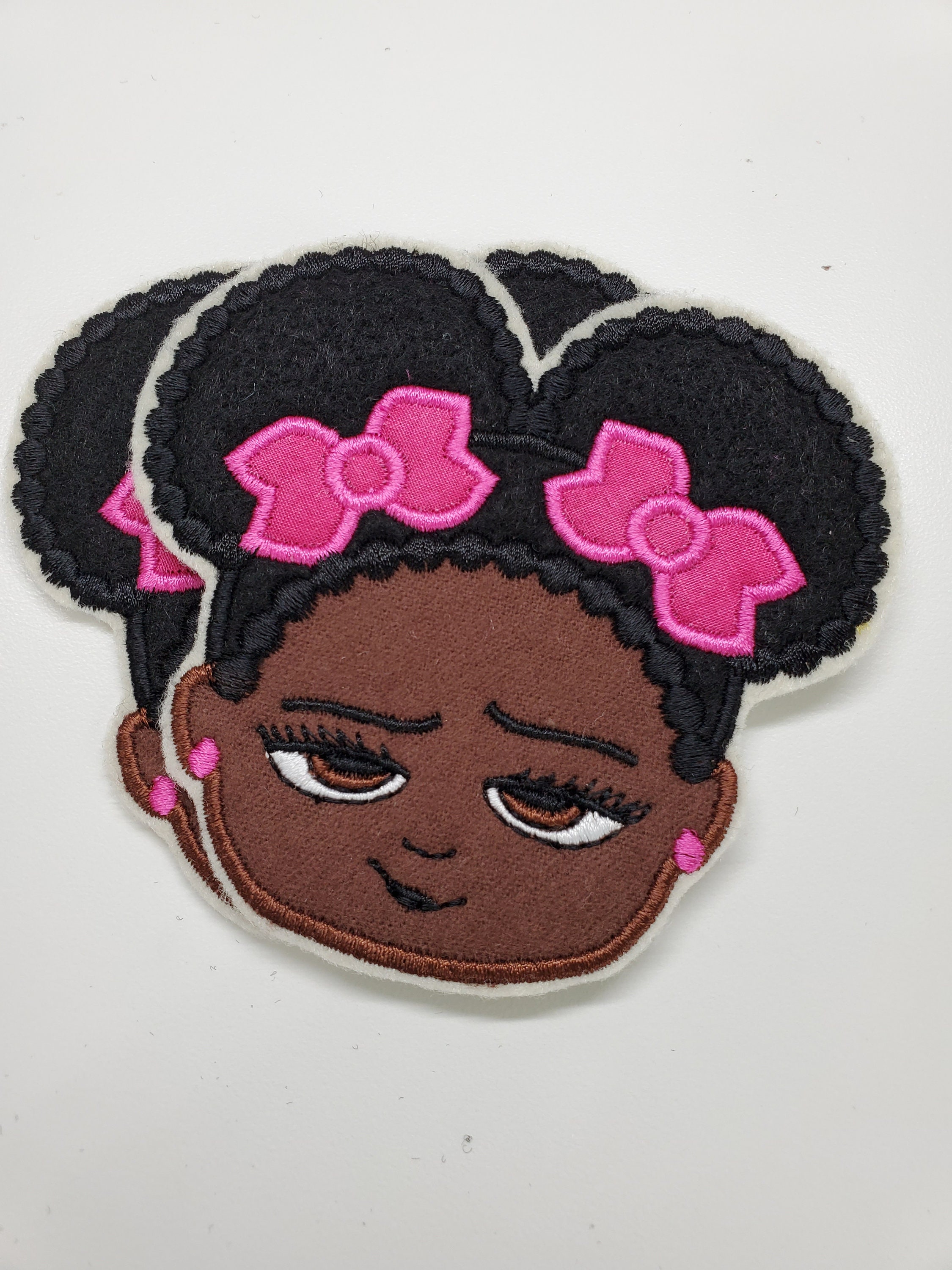 Afro Puffs Embroidered Embroidered Patch Little Girl Patch - Etsy