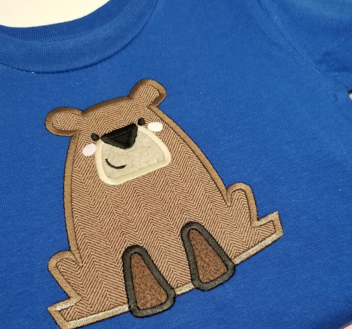 Bear Embroidered Applique - Iron on - Bear Applique, Bear Patch, Kid ...