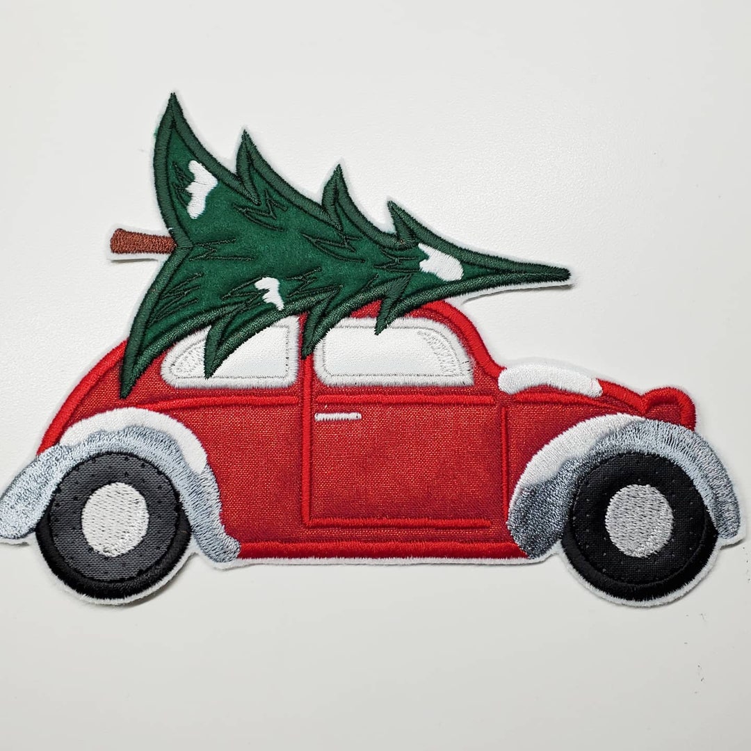 Christmas Car Patch - Christmas Tree Patch - Home for the Holidays ...