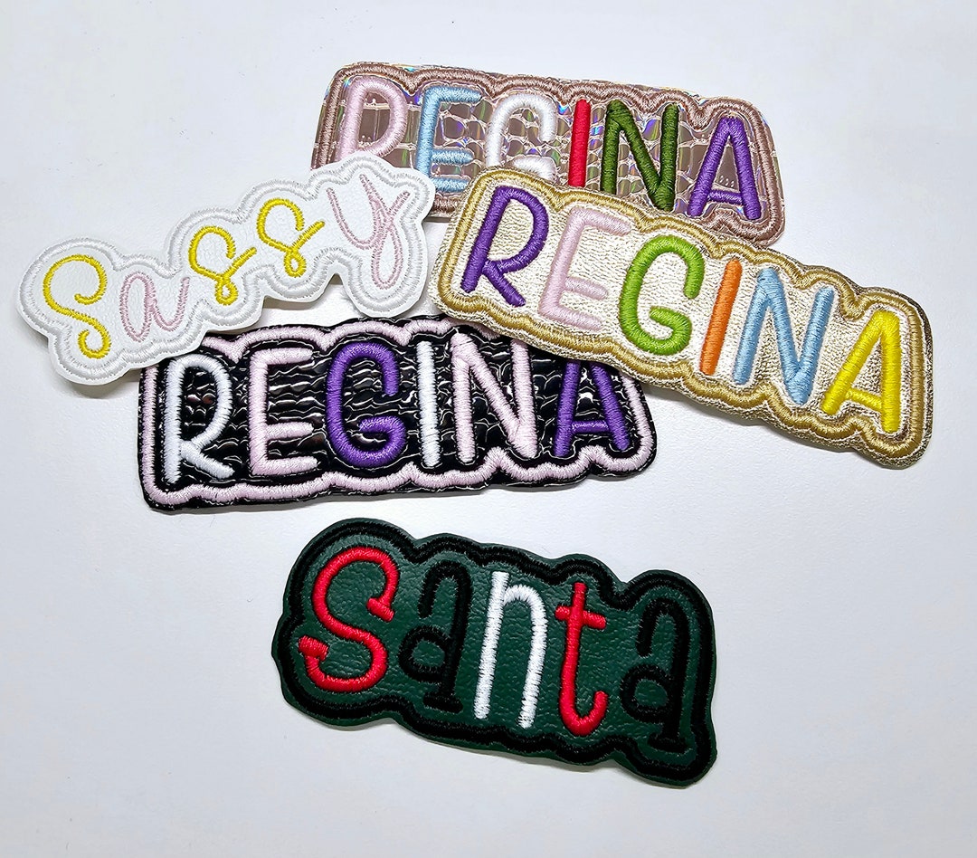 Vinyl MIXED Personalized Name Patch, Name Badge, Bridesmaid Patch ...
