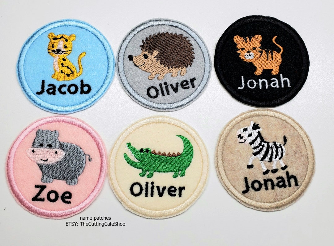 Personalized Name Embroidered Patches, Name Badge, Backpack Patches ...