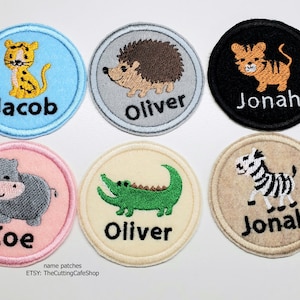 Personalized Name Embroidered Patches Name Badge Backpack - Etsy