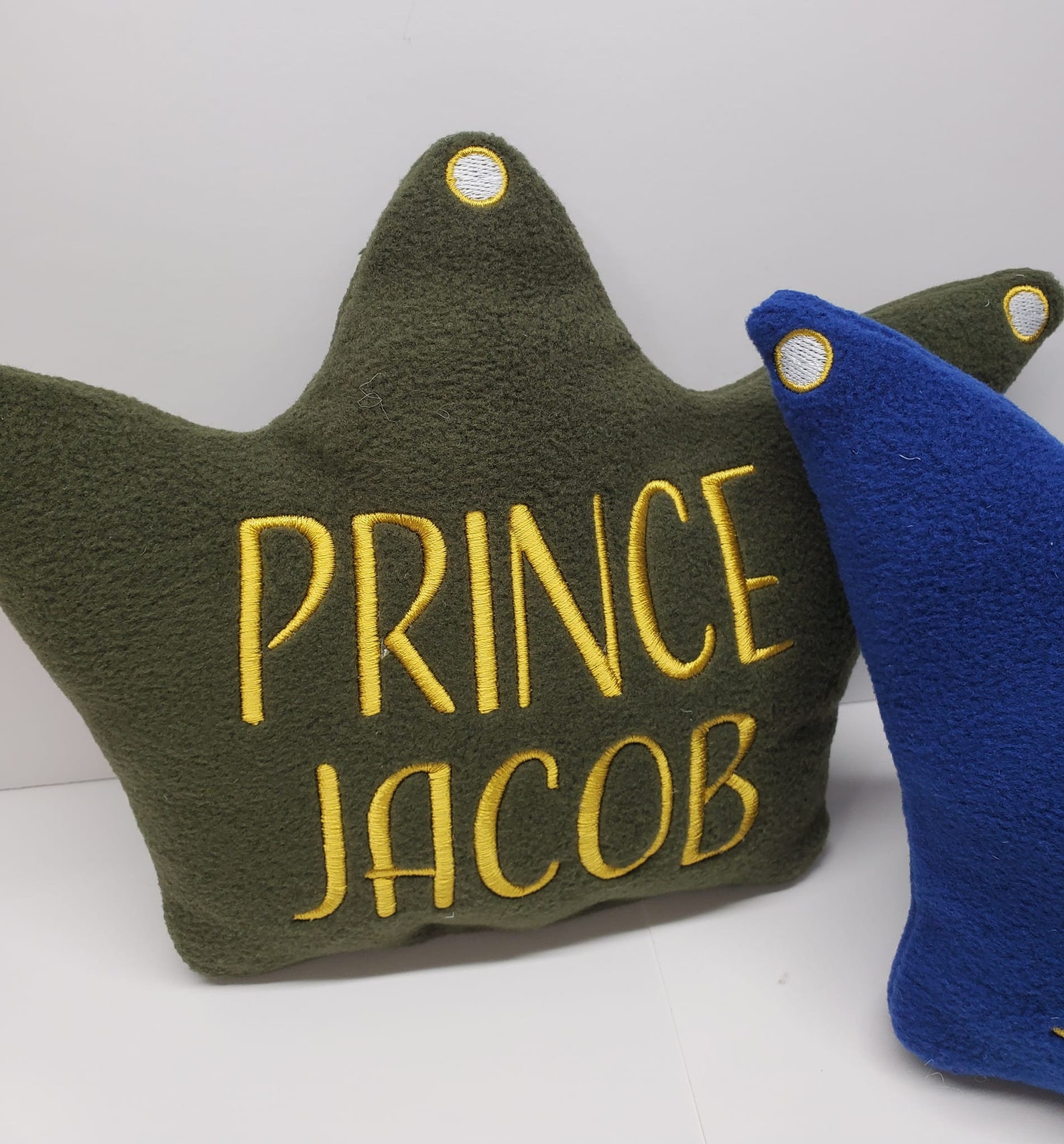 Personalized Crown Shaped Pillow - Prince Pillow- Little Boy Pillow ...