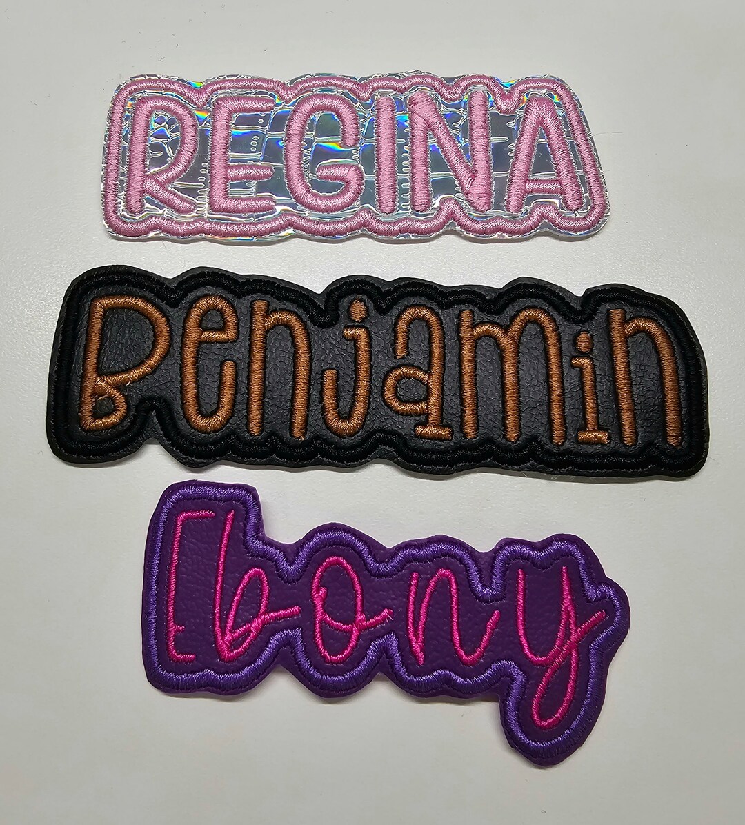Vinyl Personalized Name Patch, Name Badge, Bridesmaid Patch, Lunchpail ...