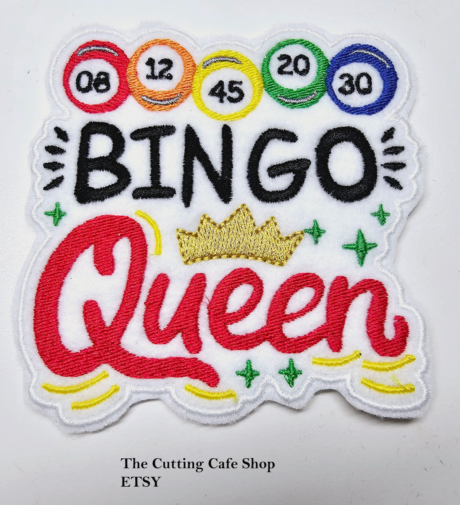 Bingo Patch, Bingo Embroidery Design, Bingo Gifts, Bingo Queen ...
