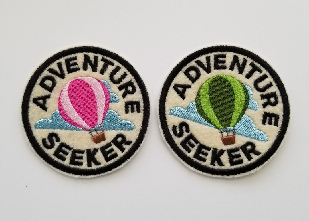 Adventure Seeker Embroidery Patch - Felt Patches, Ironon, Sew on Patch ...