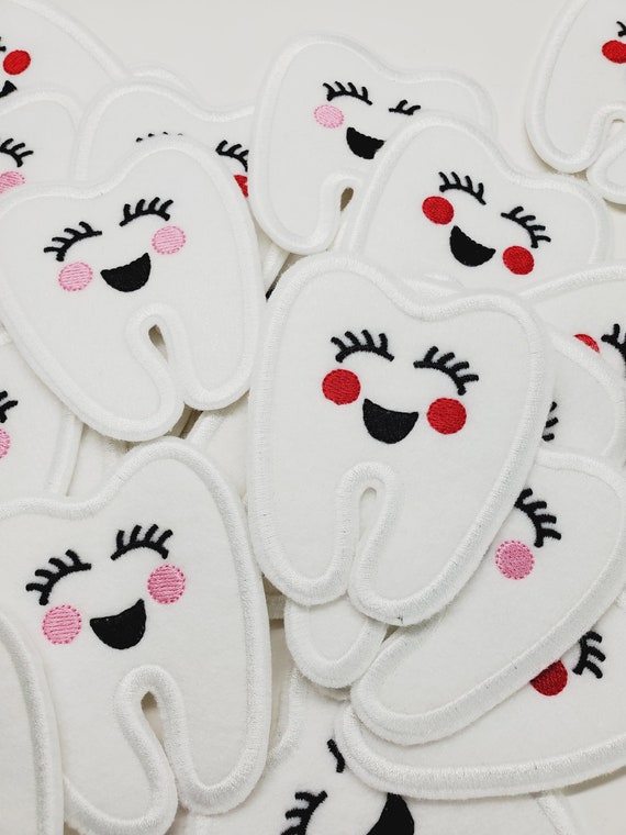 Tooth Patch Tooth Applique Toothfairy Patch Teeth - Etsy