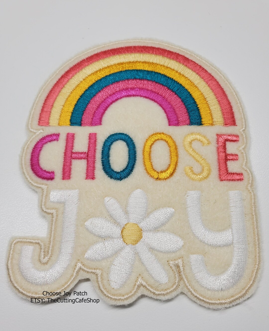 Choose Joy Patch- Rainbow Patch- Joy Patch- Rainbow Gifts - Iron on ...