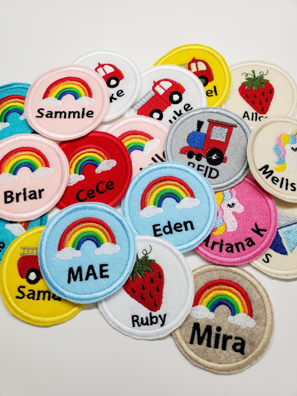 Personalized Name Embroidered Patches Name Badge Backpack - Etsy