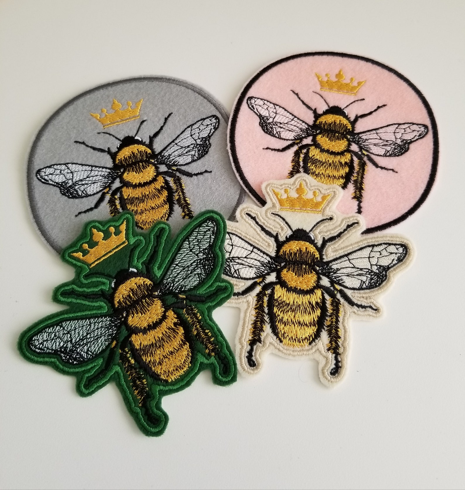 Queen Bee Embroidery Patch Felt Patches Iron-on Sew on - Etsy