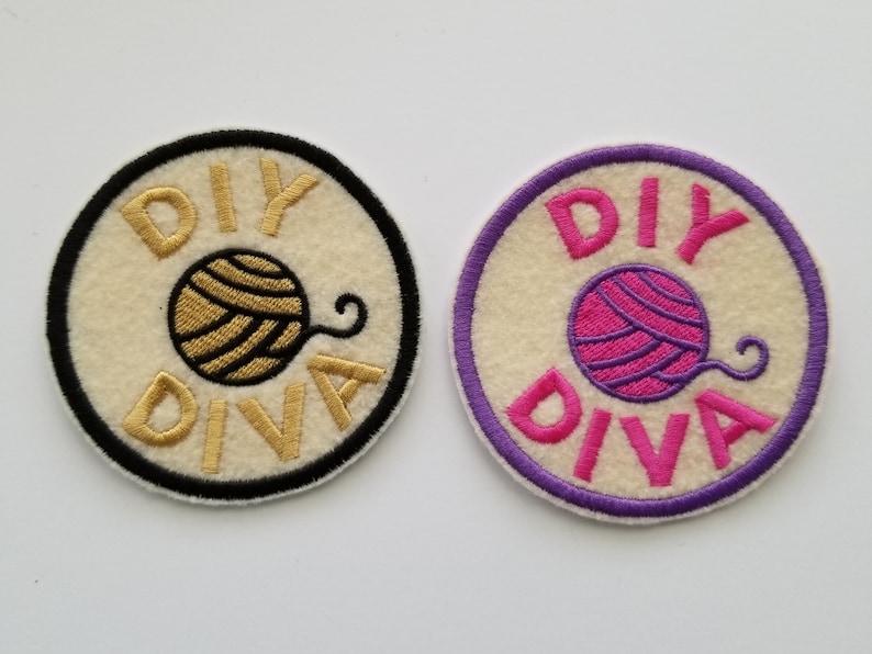 DIY Diva Embroidery Patch - Iron-on Felt Applique (3.25 Inch) - Etsy