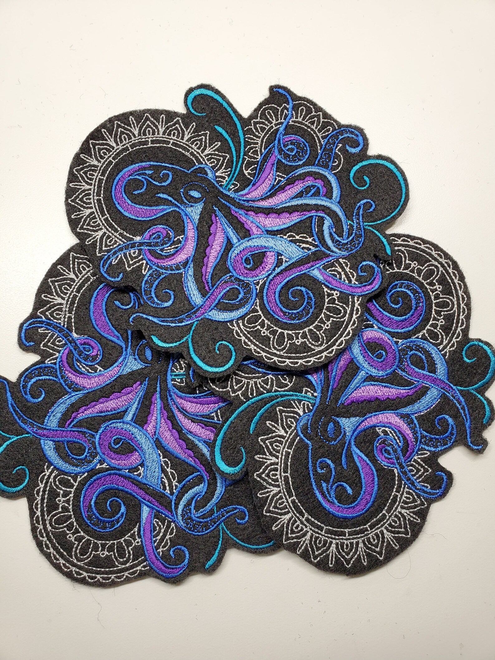 Octopus Embroidered Patch Under the Sea Patches Sea - Etsy