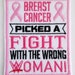 Breast Cancer Embroidered Patch - Cancer Embroidery - Pink Ribbon ...