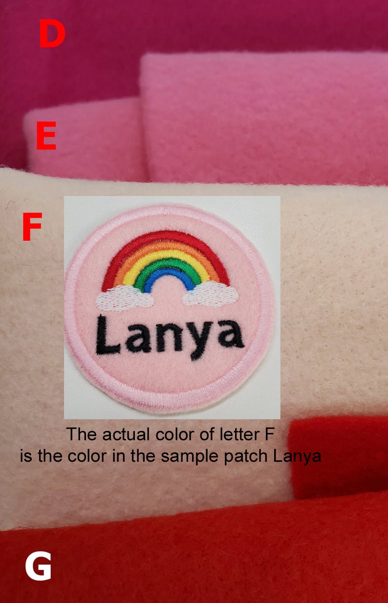 Embroidered 2 Inch Letter Block Patches Letter Patch Felt | Etsy