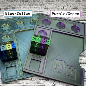 MTG Command Zone Tray With Life Spinner - 3D Printed - EDH Commander ...