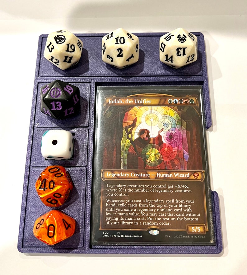 MTG Command Zone Tray 3D Printed EDH Commander Tray - Etsy Canada
