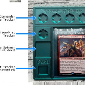 Top Loader Version - MTG Command Zone Tray With Life Spinner - 3D ...