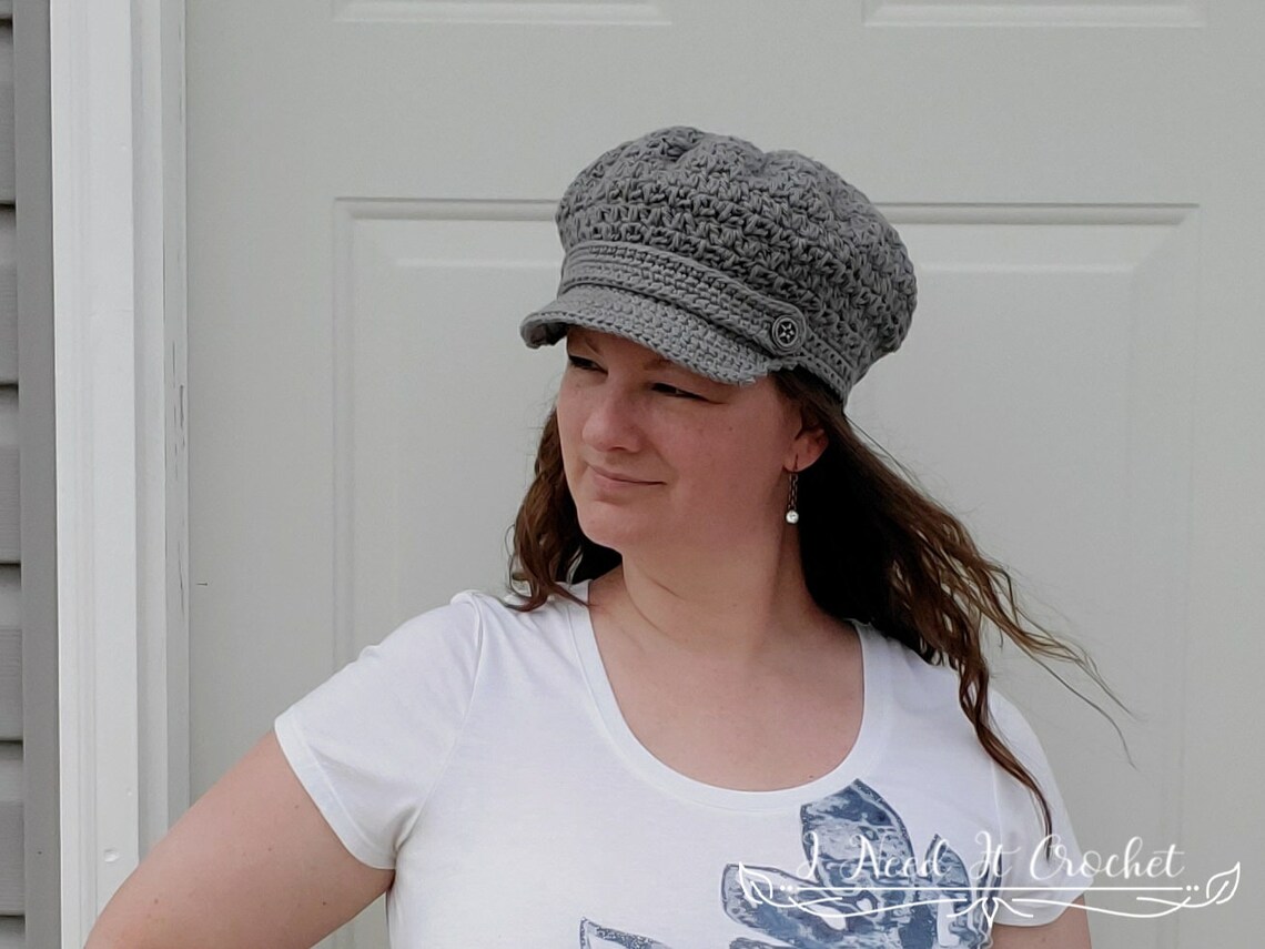 Crochet Hat Pattern Crochet Newsboy Hat Pattern Crochet Hat | Etsy