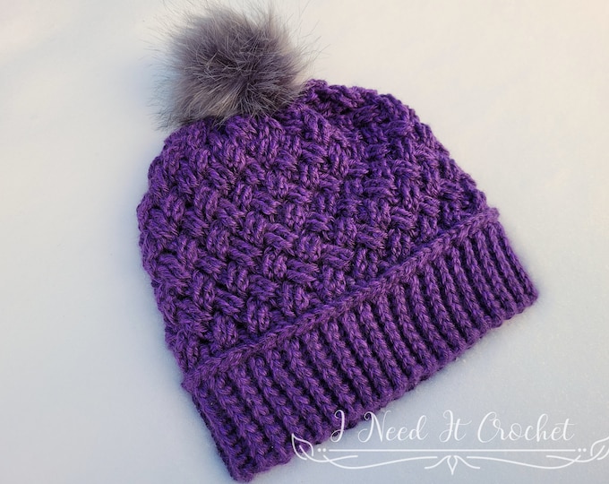 Crochet Slouch Hat Pattern, Slouch Hat Pattern, Slouchy Beanie Pattern ...