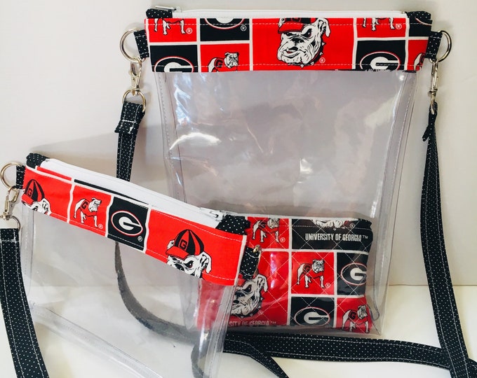 Clear Vinyl Stadium Bags Made With UGA Licensed Fabric - Etsy