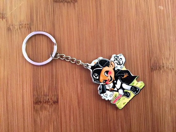 Cute Mongolian Keychain | Etsy