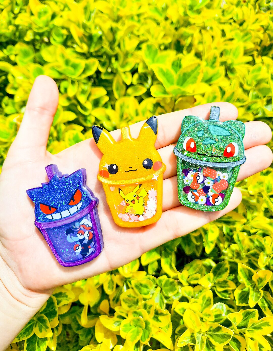 Kawaii Poke Shaker Charms Bubble Tea Keychain - Etsy