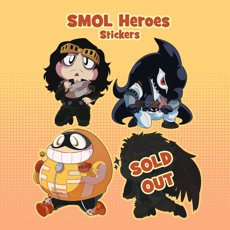 SMOL Hero (series 1) - Stickers - Etsy