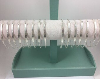 Name tag bracelet | Etsy