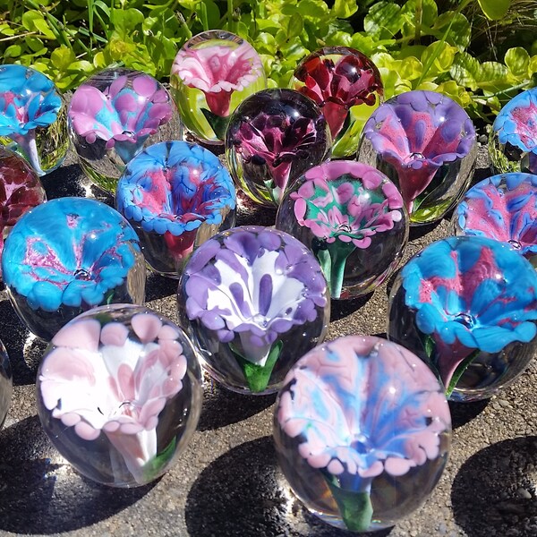 Flower Paperweight - Etsy