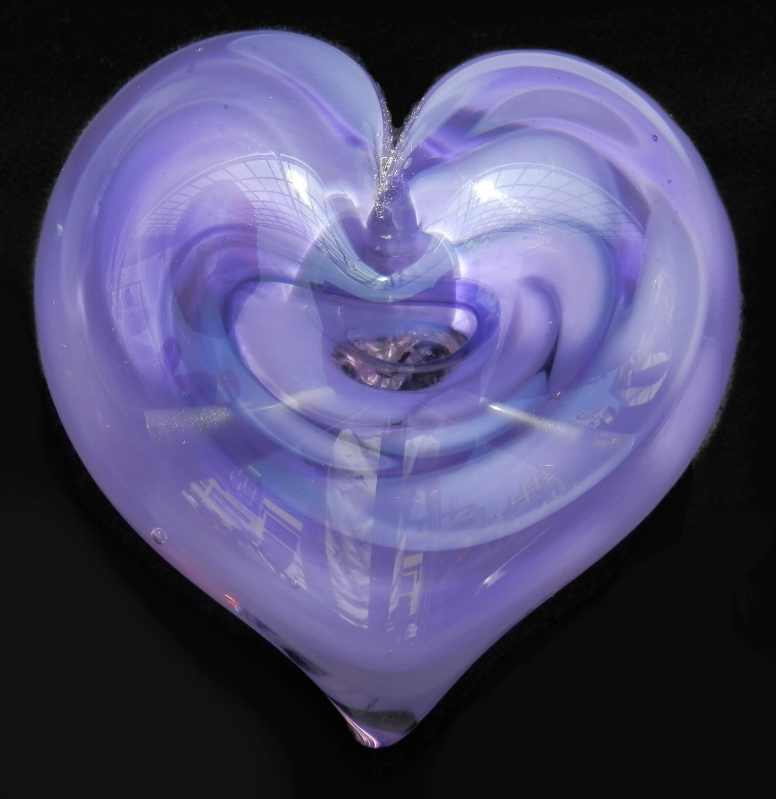 Glass Heart Paperweight Sculpture by Karaba Glass Art - Etsy