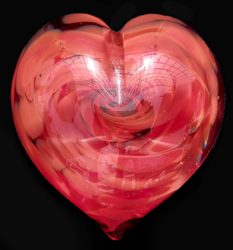 Glass Heart Paperweight Sculpture by Karaba Glass Art - Etsy