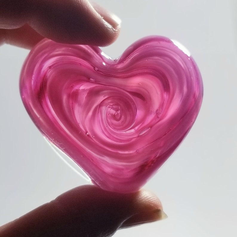 Glass Heart in Jewel Tones - Etsy